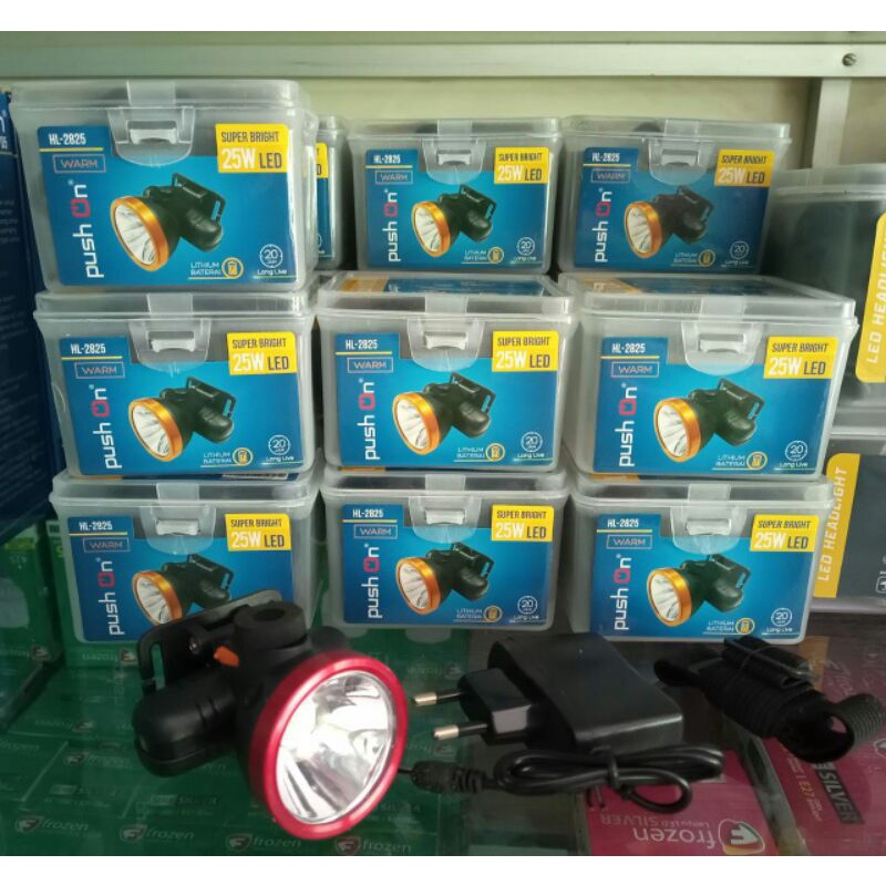 Jual Push On Senter Kepala 25 watt HL 2825 Spesifikasi :*Merek : Push ...