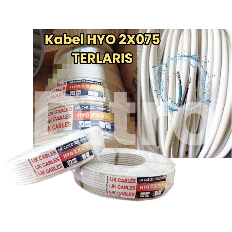 Jual Kabel listrik serabut HYO 2 x 0,75 mm Per meter | Shopee Indonesia