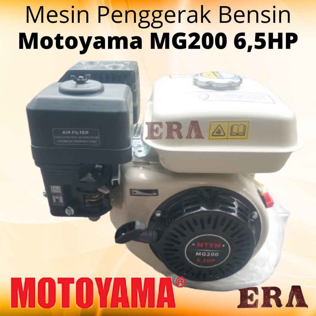 Jual MOTOYAMA - Mesin Penggerak Bensin 6,5HP MG 200 Gasoline Engine MG200 6,5PK | Shopee Indonesia