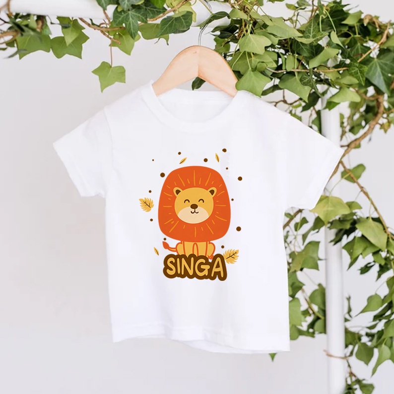 Jual Kaos Anak Seri Binatang, Seri Hewan, Gambar gajah, Gambar Jerapah, Gambar Zebra, Gambar ...