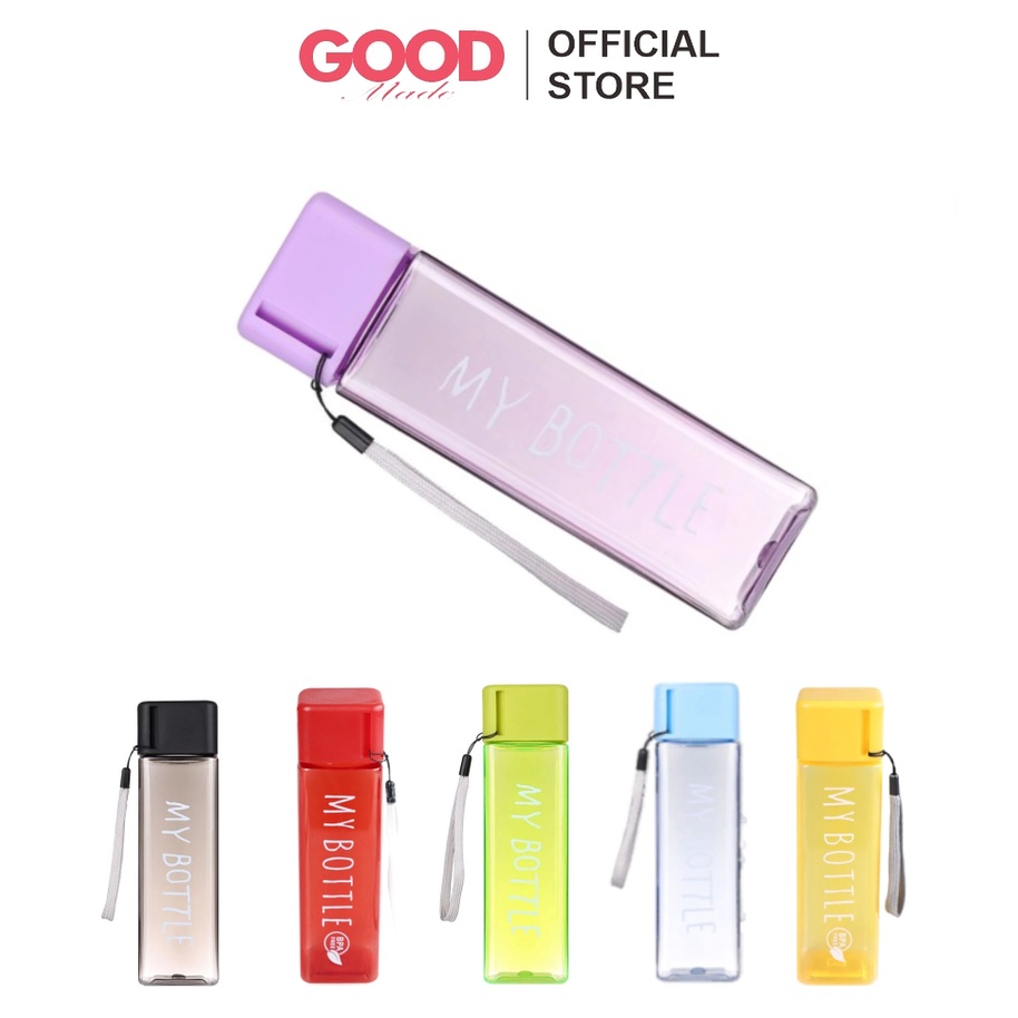 Jual GOOD MADE - Botol Air Minum 500ML MY BOTTLE KOTAK BPA Free tali ...