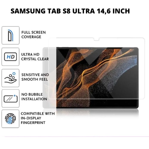 Jual SAMSUNG TAB S8 ULTRA 14,6 INCH TEMPERED GLASS ANTI GORES KACA ...