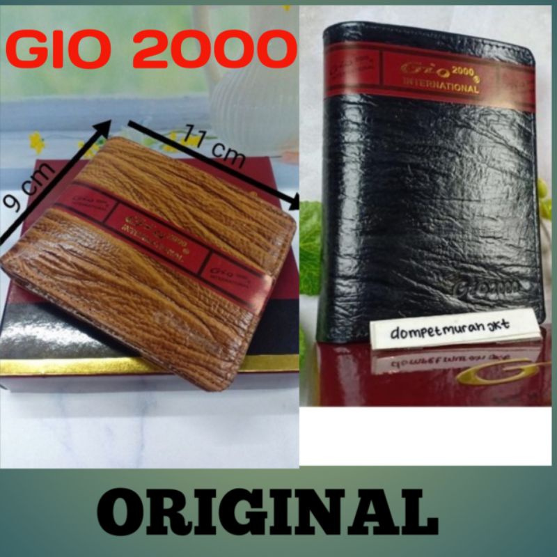 Jual DOMPET PRIA ORIGINAL GIO 2000 KULIT URAT KAYU DOMPET PRIA KULIT ...