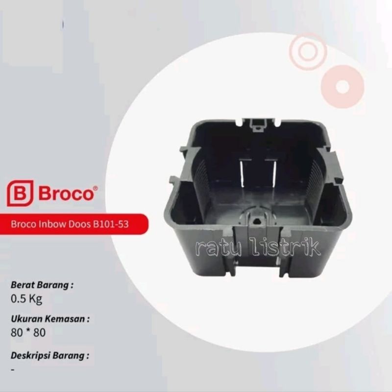 Jual Broco Inbow Dus Kotak Hitam / Inbow Doos Segi Kotak Hitam broco ...