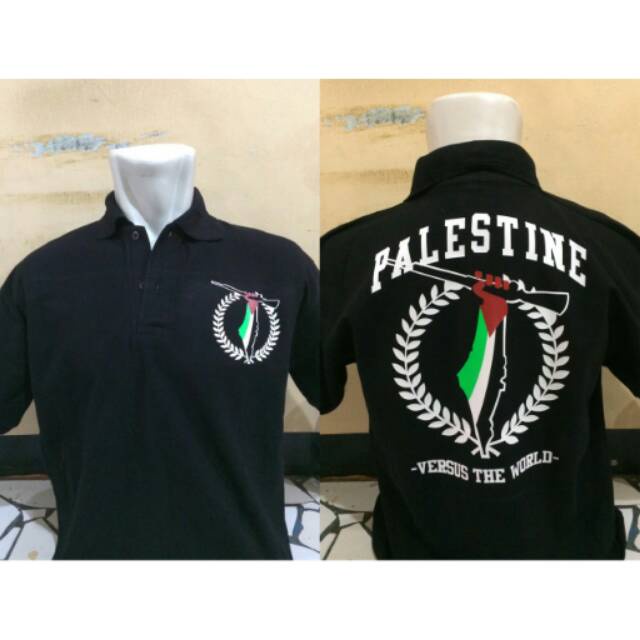 Jual kaos kerah/polo shirt keren ISLAM PALESTINA 02 , ( Free Custom ...