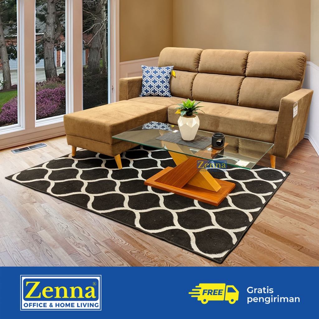 Jual Zenna Sofa L Bench Bellmont / Sofa minimalis | Shopee Indonesia