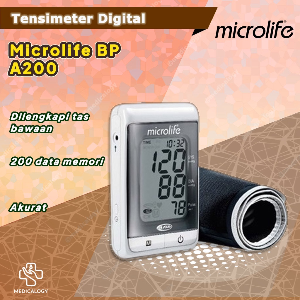 Jual Tensimeter Digital Microlife Dengan Deteksi Stroke BP A200 ...