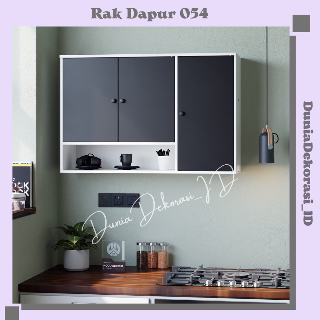 Jual Rak Kitchen Set Atas Minimalis Modern 3 Pintu Rak Dapur Tempel ...