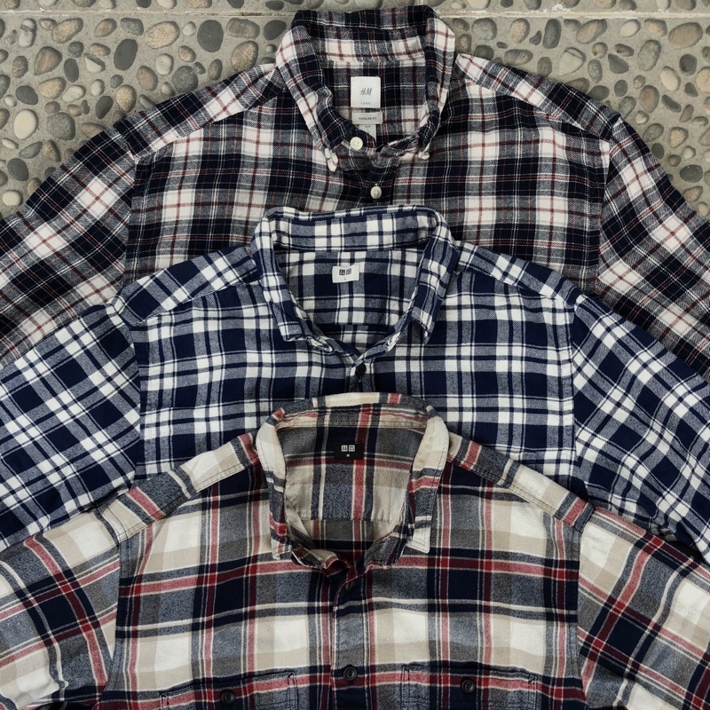 Jual Flanel Second Like New (sisa HnM sold via toko ijo) | Shopee Indonesia