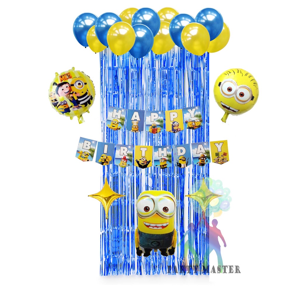 Jual Dekorasi Minion set ulang tahun anak despicable me | Shopee Indonesia