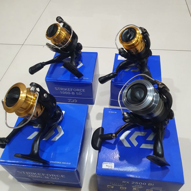 Jual REEL DAIWA STRIKE FORCE 1000 2000 2500 B SD, RX 2500 BI | Shopee Indonesia