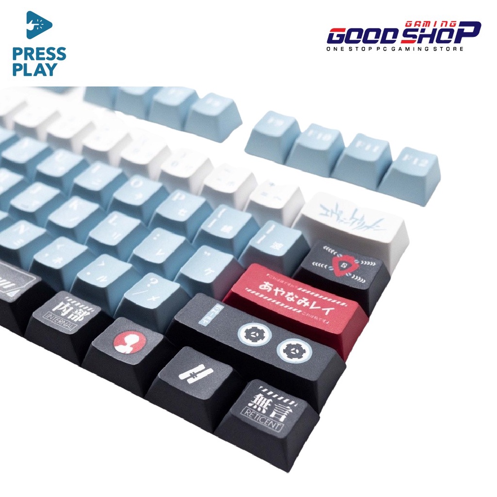 Jual PressPlay Rei Ayanami EVANGELION PBT Dye Sub Keycaps Mechanical ...