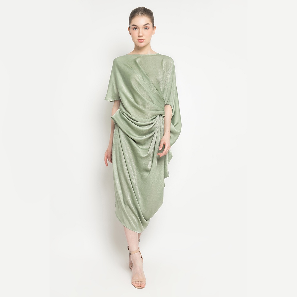 Jual Jenni Austin - Edith dress sage green | Shopee Indonesia