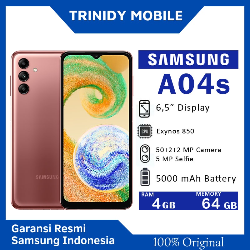 Jual Samsung Galaxy A04s - 4/64 GB - Garansi Resmi | Shopee Indonesia