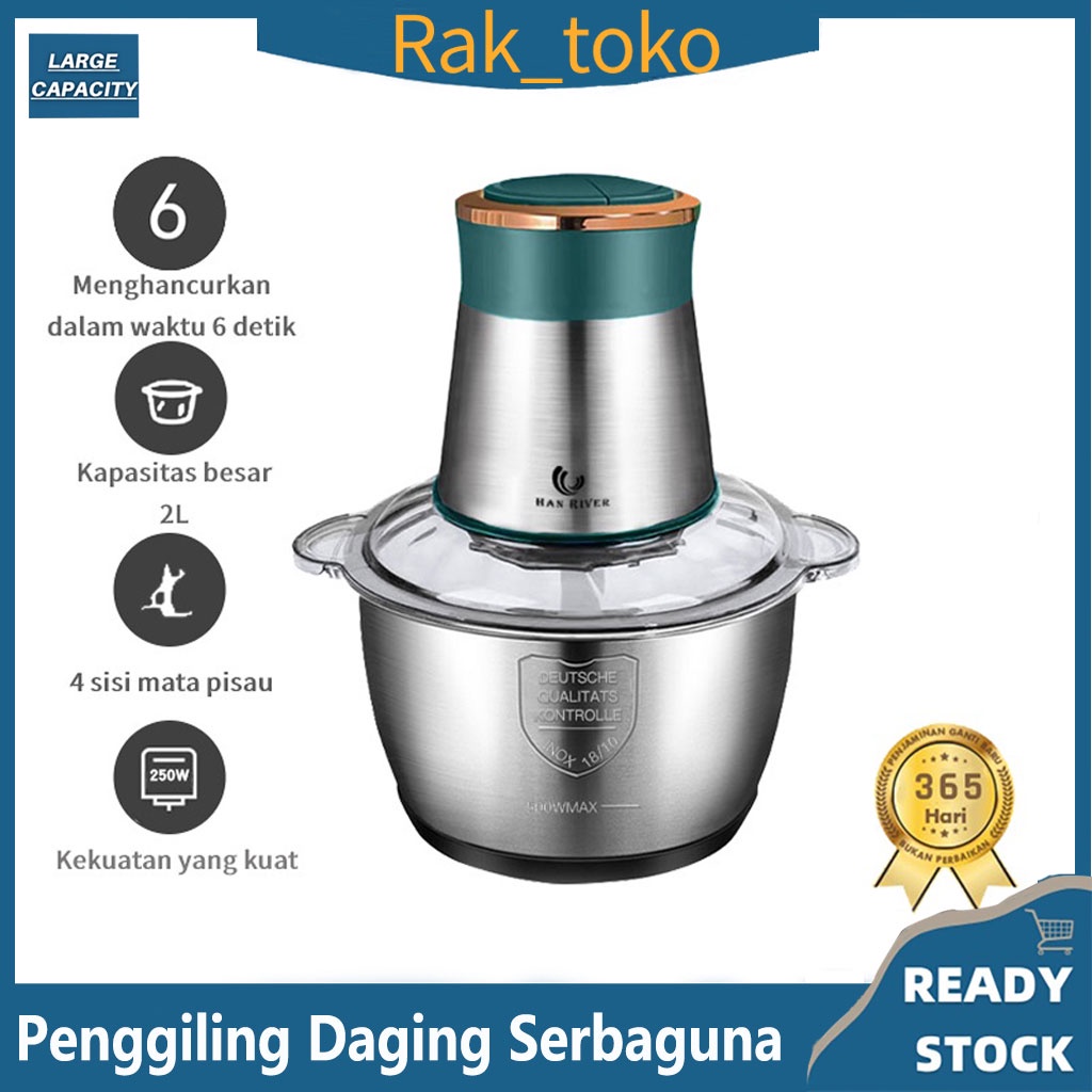 Jual Sepenuhnya Otomatis Meat Grinder Chopper /Blender Daging Baja ...