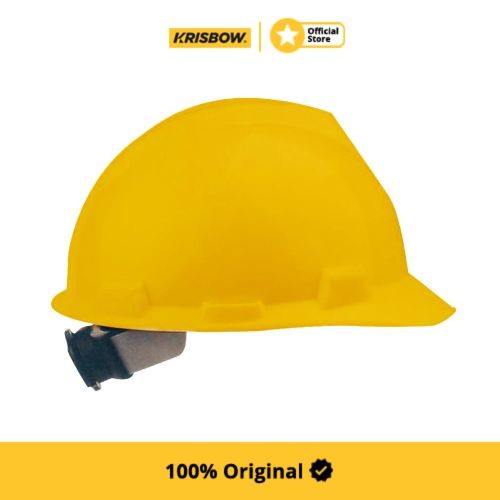 Jual Safety Helmet Krisbow Brim Helm Keselamatan Kerja Hdpe - Kuning ...