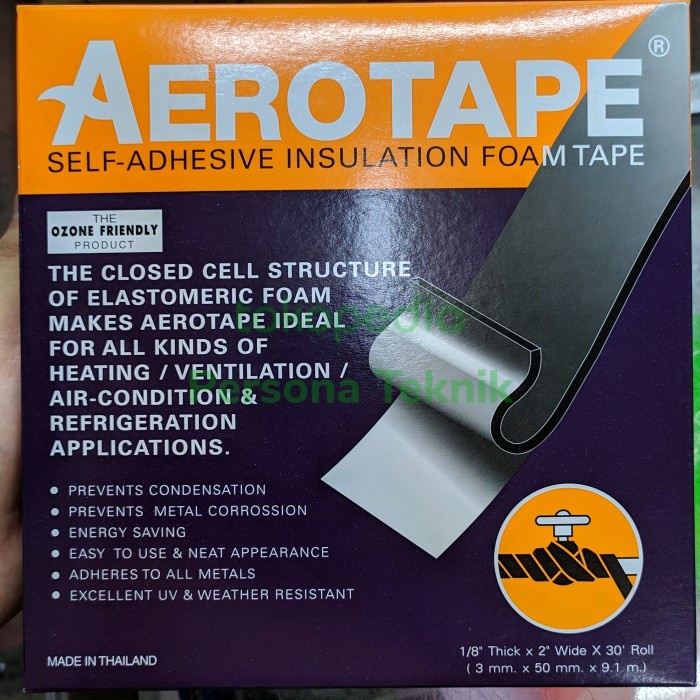 Jual Lem Aerotape Self-Adhesive Insulation Foam Tape | Shopee Indonesia
