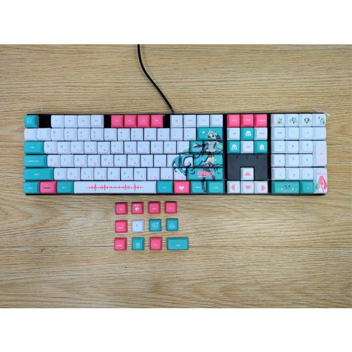 Jual KEYCAPS HATSUNE MIKU ( LIGHT THEME ) XDA PROFILE PBT DYE SUB ...