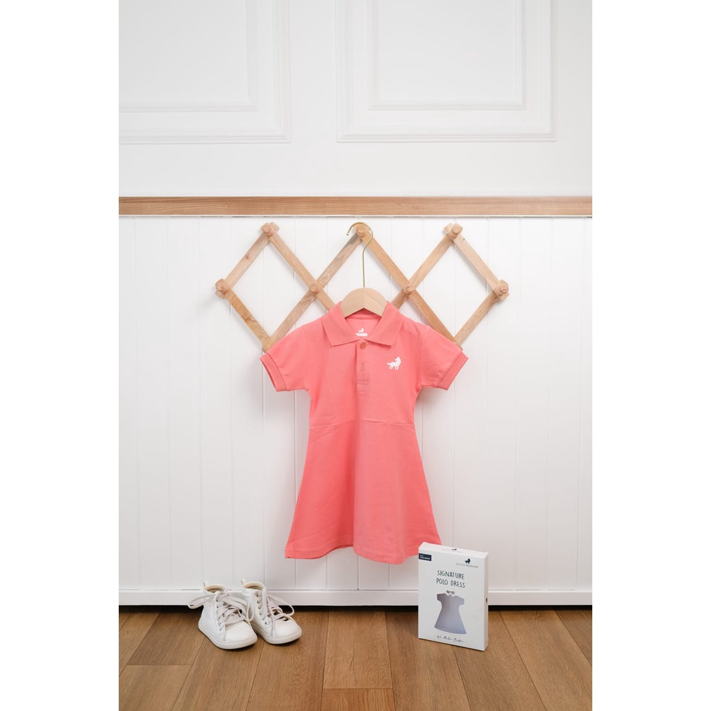 Jual LITTLE WARREN Baju Polo Dress Anak Perempuan Polo Salem SUPER ...