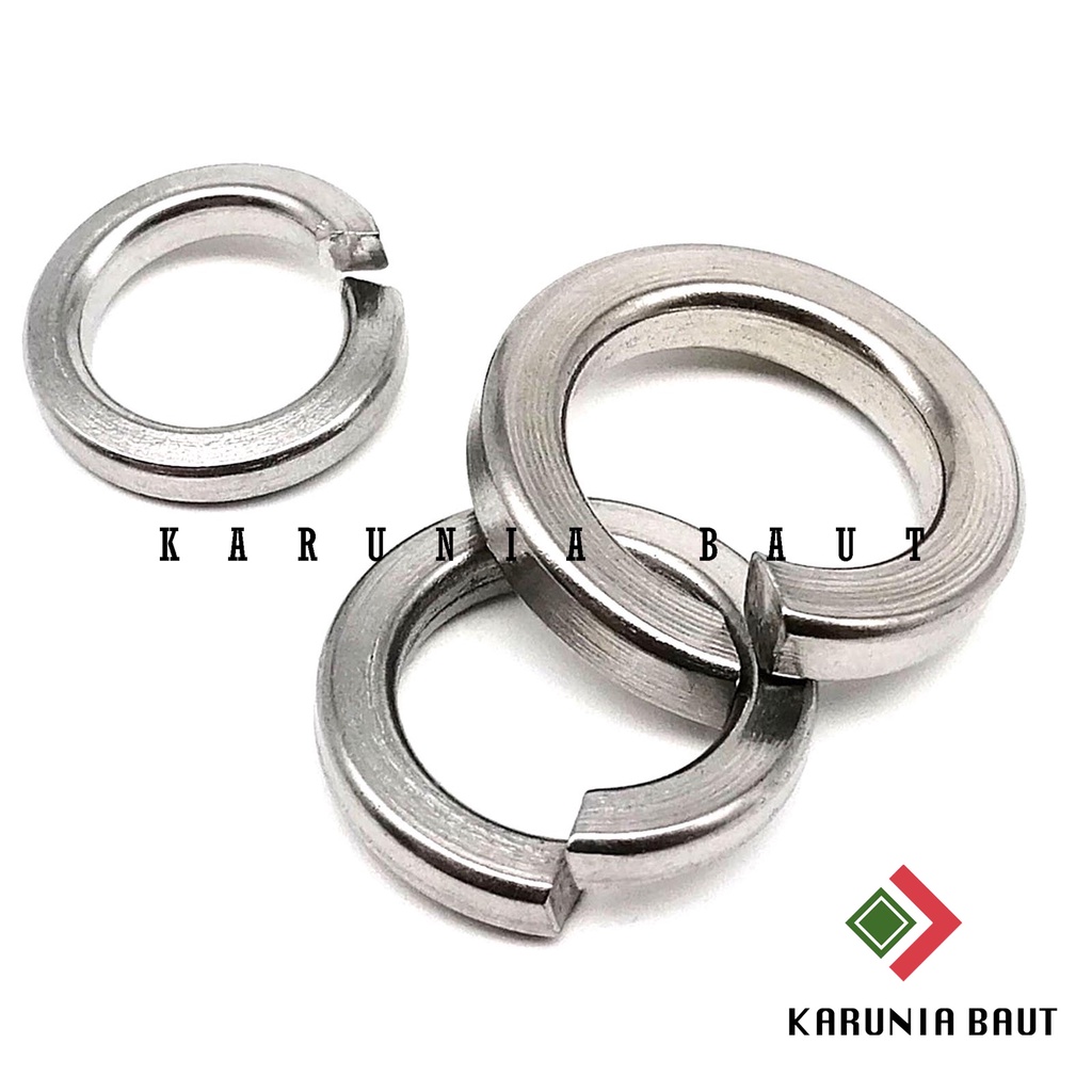 Jual JUAL RING PER M16 STAINLESS STEEL SPRING WASHER 16MM ANTI KARAT ...