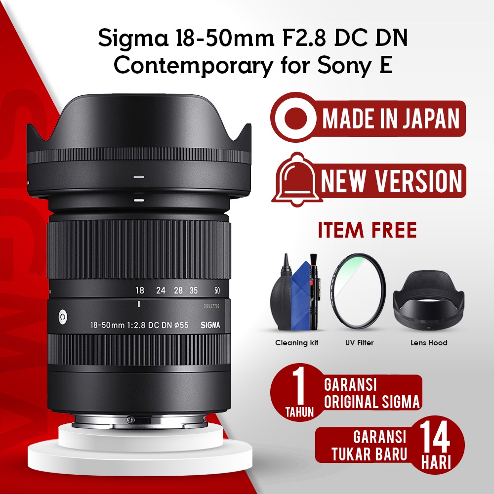 Jual Lensa Sigma 18-50mm F2.8 DC DN Contemporary for Sony E Mount ...