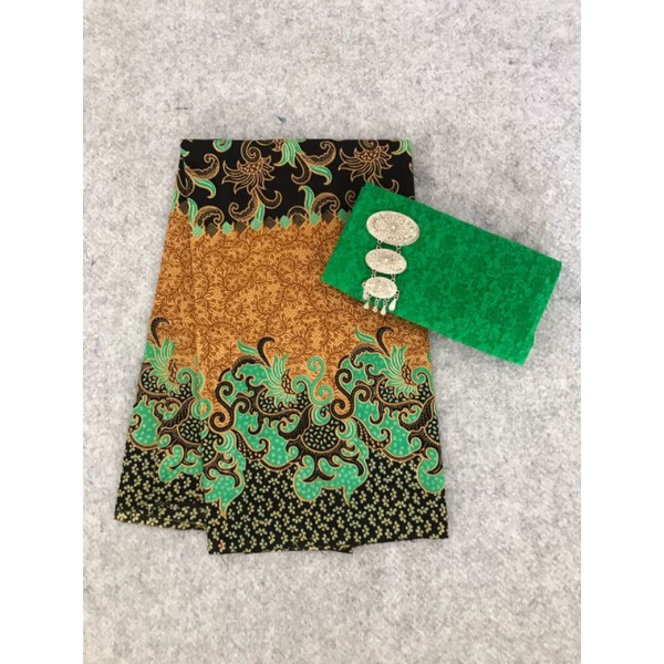 Jual KAIN BATIK WARNA HIJAU IJO BATIK PRINT TOSCA SERAGAM BRIDESMAID ...