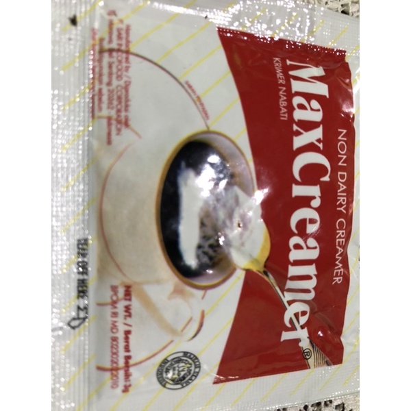 Jual Max Creamer Non Dairy Creamer 3 gr isi 50 sachet | Shopee Indonesia