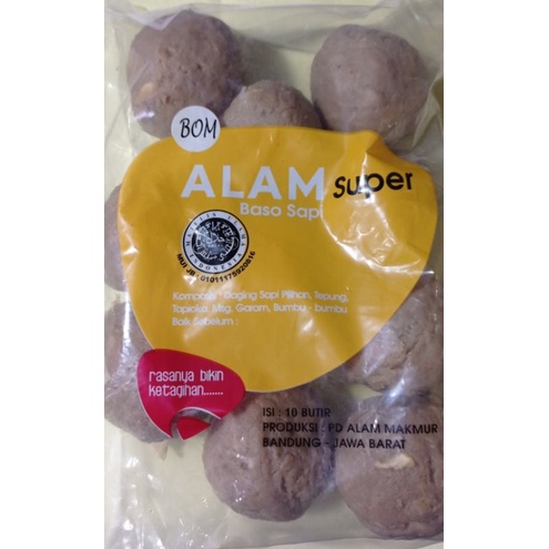 Jual Baso Sapi Alam Super Isi 10 Ukuran Jumbo | Shopee Indonesia