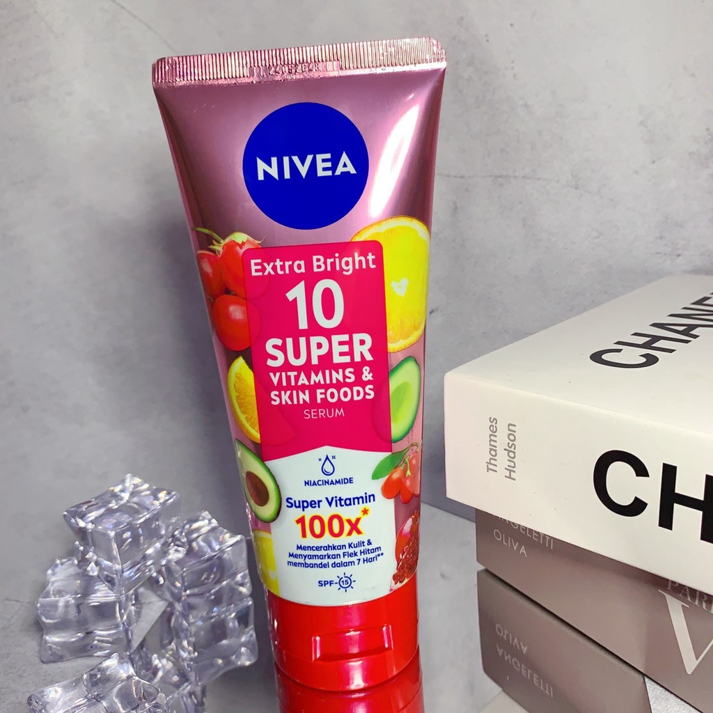 Jual NIVEA Extra Bright Body Serum 10 Super Vitamin & Skin Food ...