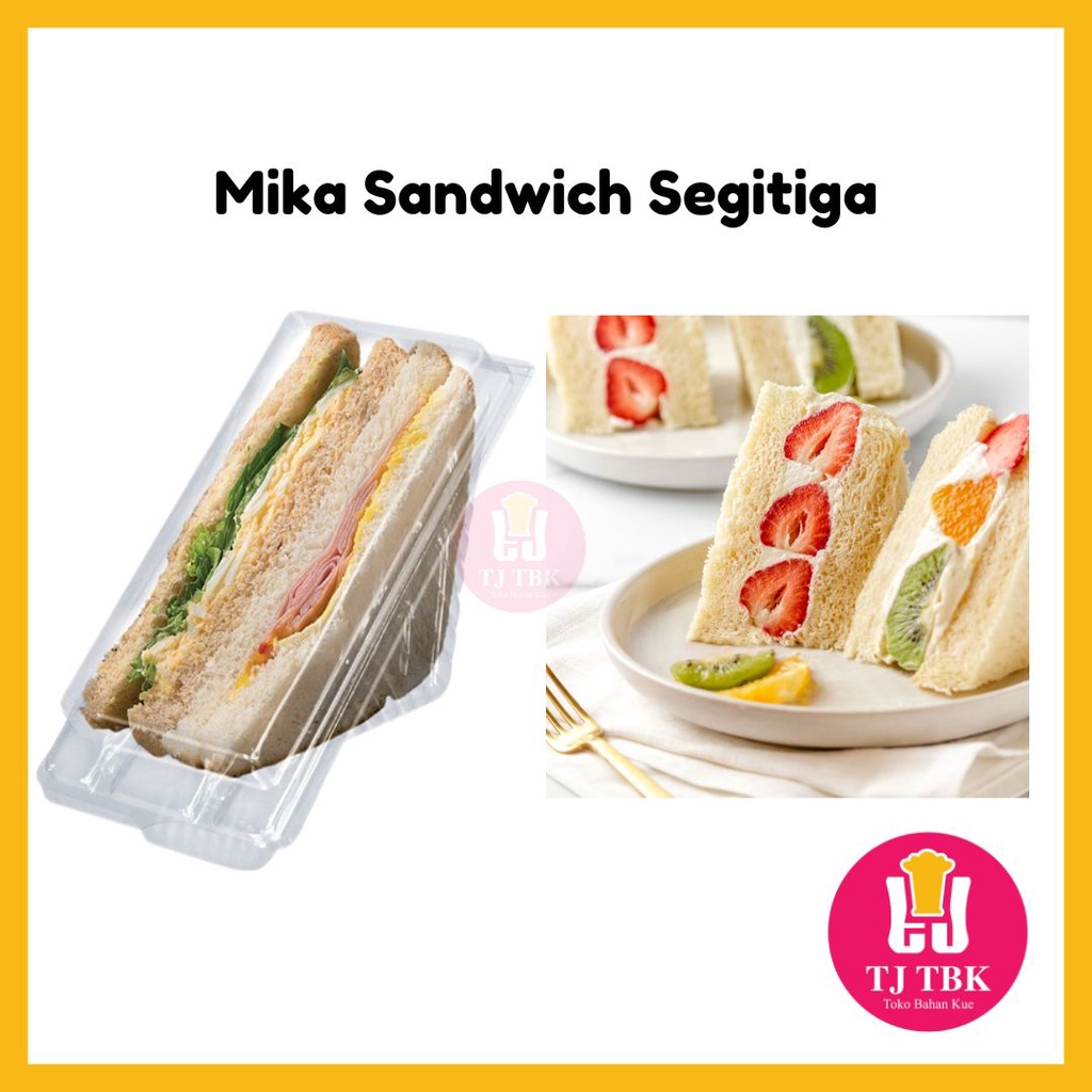 Jual 50pcs Mika Sandwich Segitiga (Mika Sandwich Sando) | Shopee Indonesia