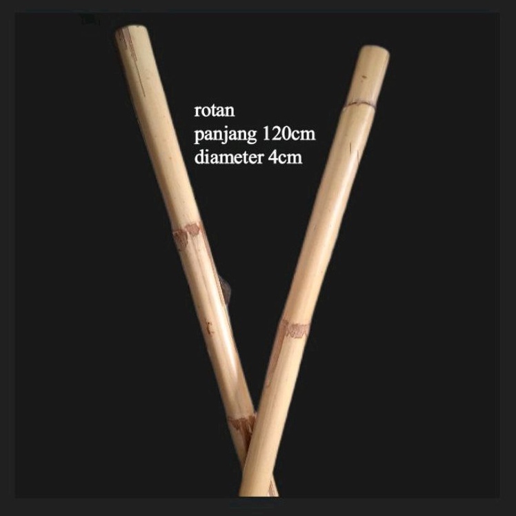 Jual tongkat rotan panjang 120cm , diameter 4cm | Shopee Indonesia