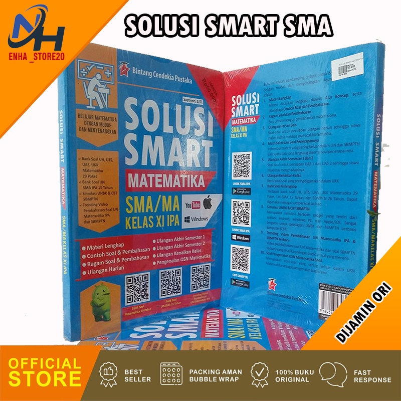 Jual Buku Rangkuman Pendamping Pembelajaran Pelajaran Solusi Smart Matematika SMA MA Kelas XI ...