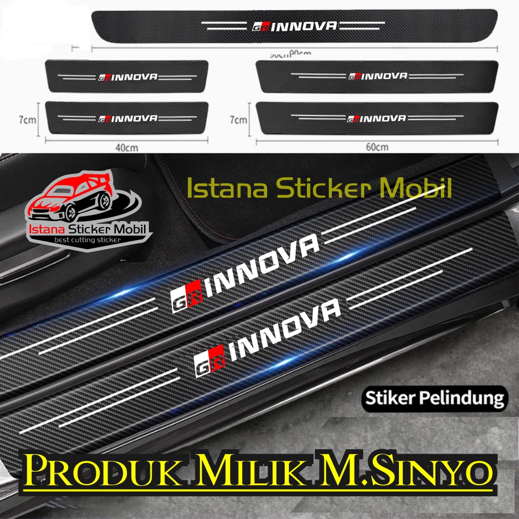 Jual stiker mobil innova sport sticker Karbon 3d pengaman pintu mobil ...