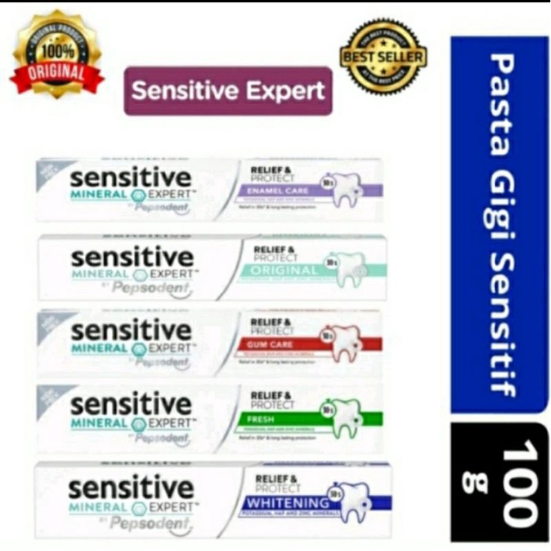 Jual Pepsodent Sensitive Expert Toothpaste 100gr-Pasta Gigi relief ...