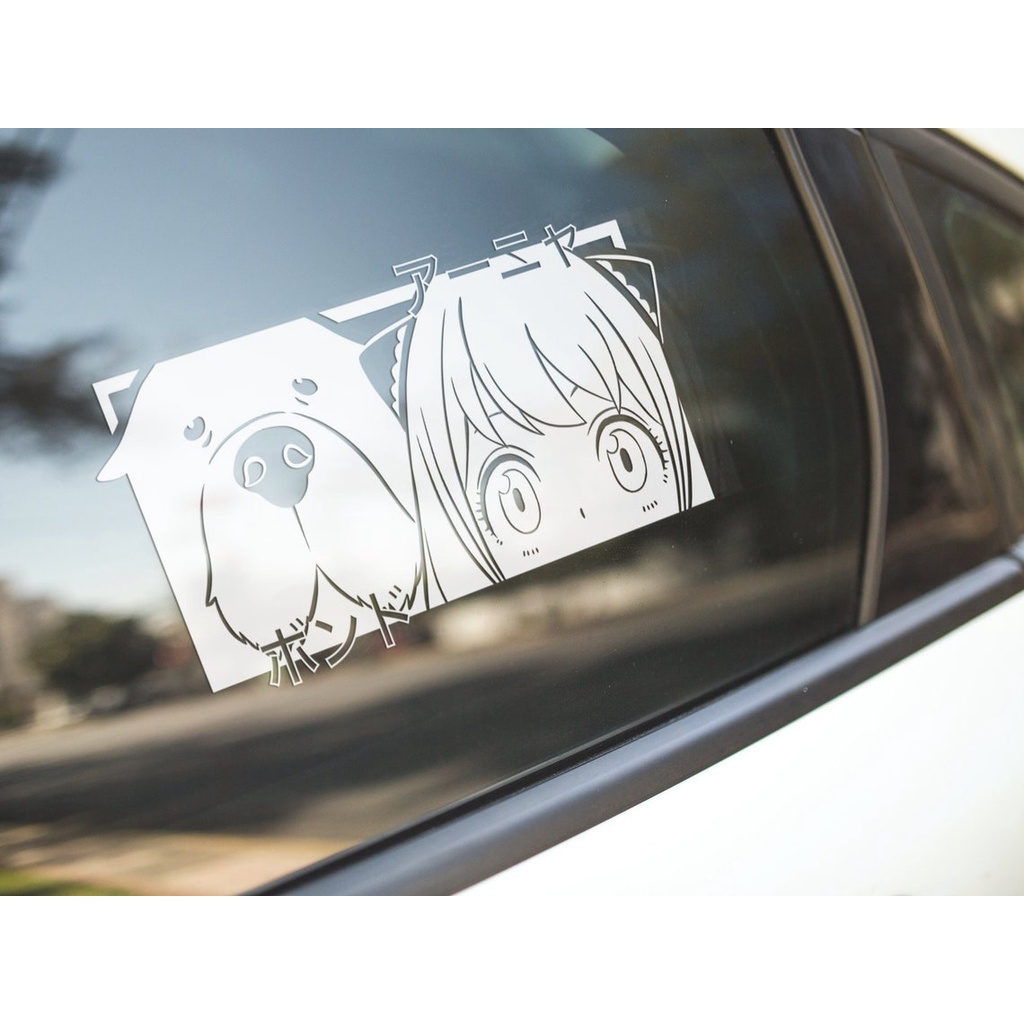 Jual Cutting Sticker Kaca Mobil Lucu Anime Spy X Family Anya Forger ...