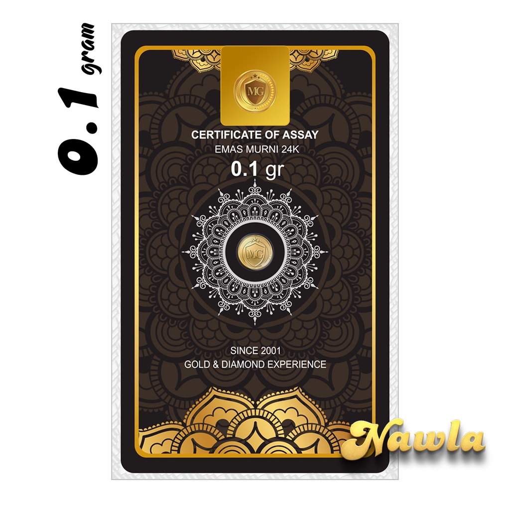 Jual Minigold 0.1 gram BLACK Series Emas Murni Logam Mulia 24 Karat 0,1 ...