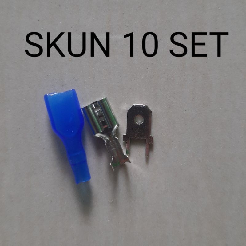 Jual 10 SET SKUN PCB MALE FEMALE DAN KARETNYA 6.3MM | Shopee Indonesia