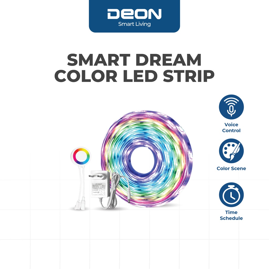 Jual DEON Lampu LED Strip - Smart Dream Color 5M Dengan Adaptor ...