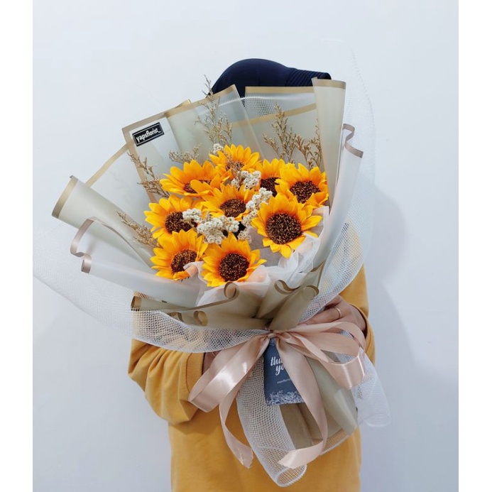 Jual Buket bunga matahari premium isi 9 bunga | Shopee Indonesia
