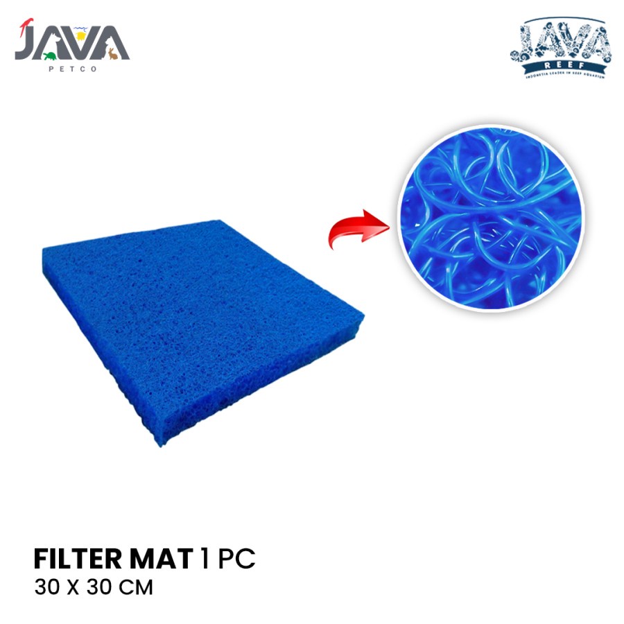 Jual JAVA Filter Hi-Density Media Filter/Biru/japmat Kolam Matt 30x30cm | Shopee Indonesia