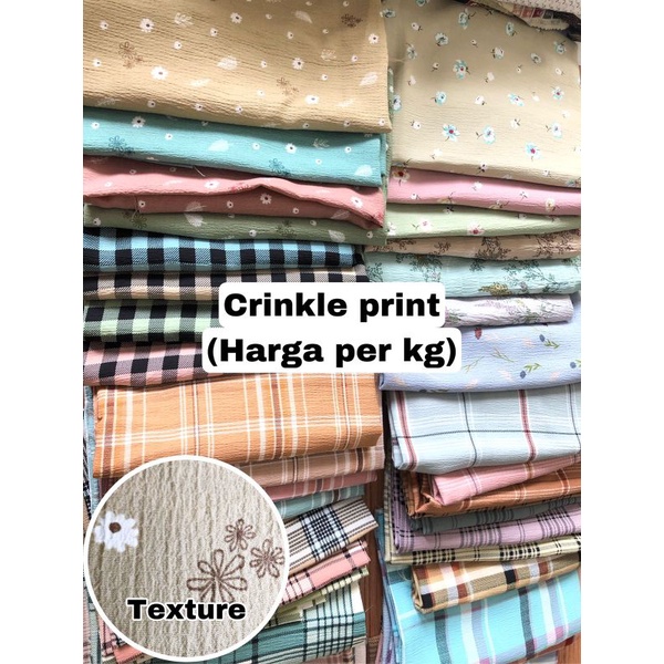 Jual Multi Kain rayon katun print dan lainnya per kilo kiloan kg sisa ...
