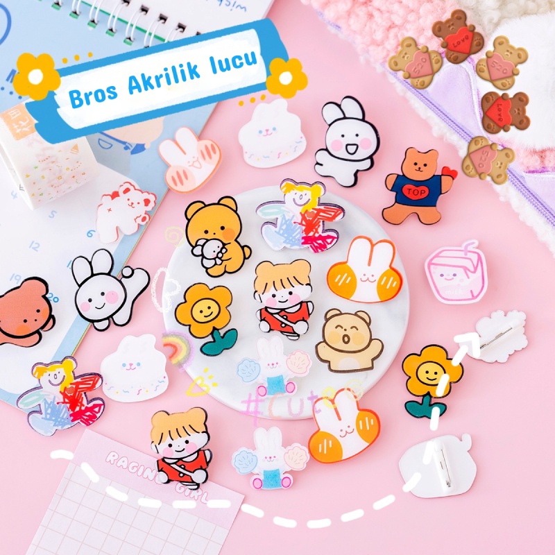 Jual 1PCS Pin Tas/pin bros/Brooch/Bros kecil Desain Kartun bros Lucu ...