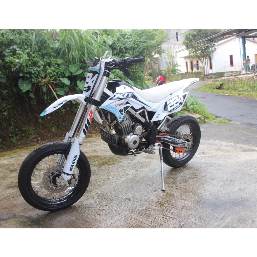 Jual DECAL KLX DTRACKER PUTIH DESAIN BISA CUSTOM | Shopee Indonesia