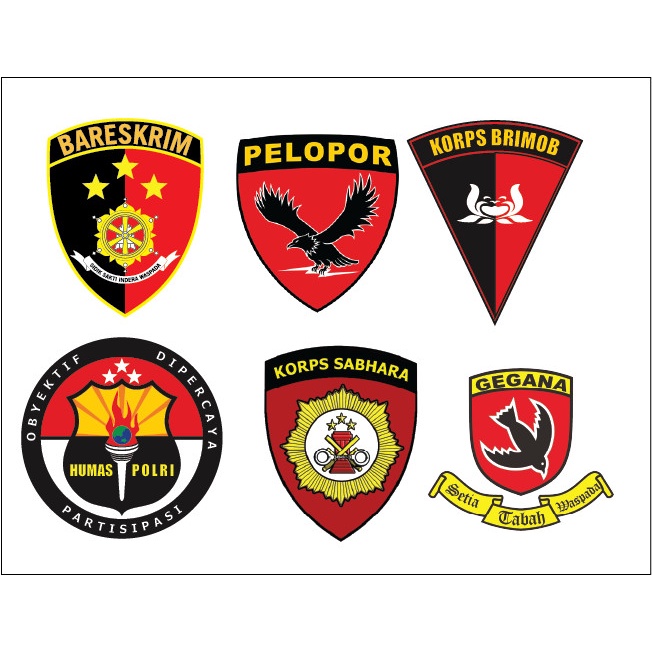 Jual STIKER VINYL LOGO-LOGO KESATUAN (DIJUAL SATUAN) | Shopee Indonesia