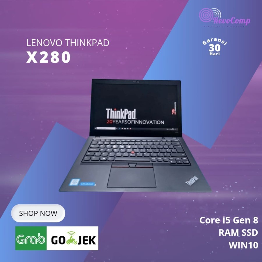 Jual Laptop Lenovo Thinkpad X280 Core i5 8350u Ram SSD Cam | Shopee ...