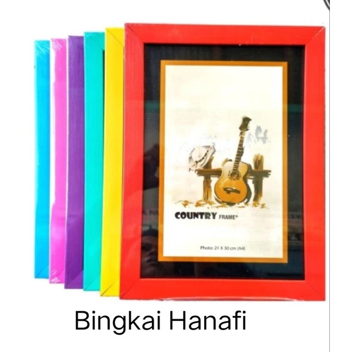 Jual frame fhoto warna warni uk.A4 21x30cm | Shopee Indonesia