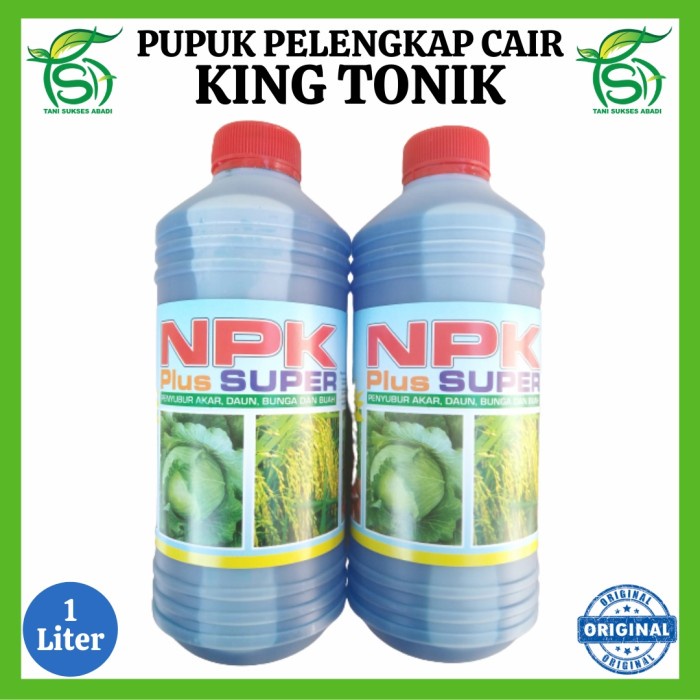 Jual KING TONIK 1 Liter - Pupuk Cair NPK Plus Penyubur Daun, Bunga dan Buah | Shopee Indonesia