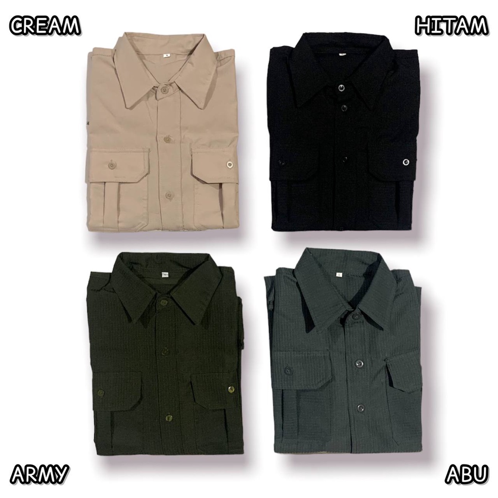 Jual KEMEJA PDL PENDEK RIPSTOP | KEMEJA DINAS LAPANGAN | KEMEJA PENDEK ...