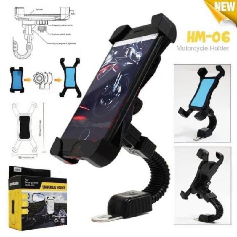Jual HOLDER MOTOR UNIVERSAL - HOLDER MOTOR SPION - TEMPAT HOLDER HP ...