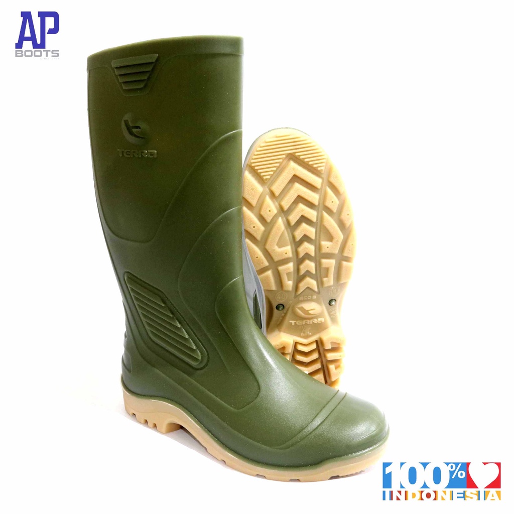 Jual AP TERRA ECO 3 GREEN 39-43 - SEPATU BOOT SAFETY KARET - AP BOOTS ...